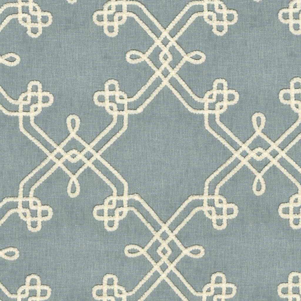 P/K Lifestyles Dynasty Embroidery - Chambray 412442 Fabric Swatch ...
