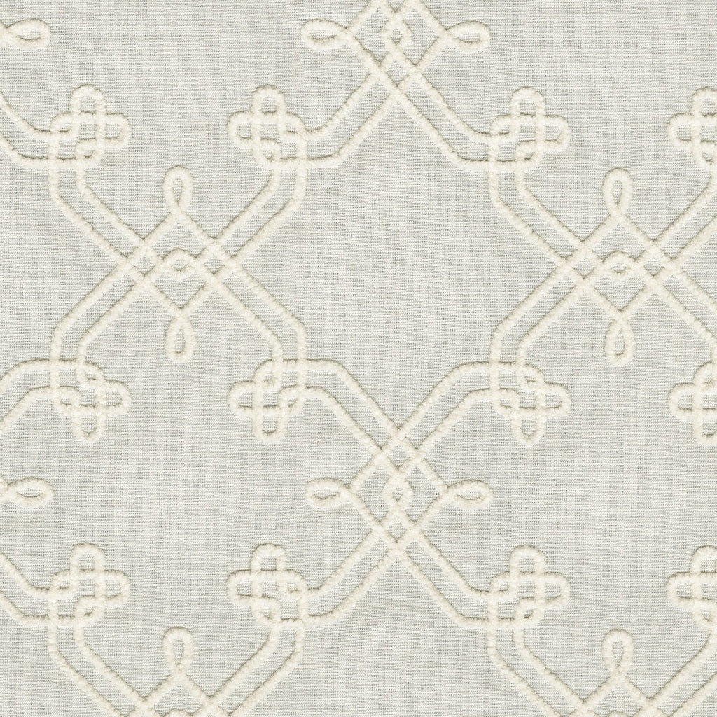 P/K Lifestyles Dynasty Embroidery - White 412447 Fabric Swatch – CoCo B ...