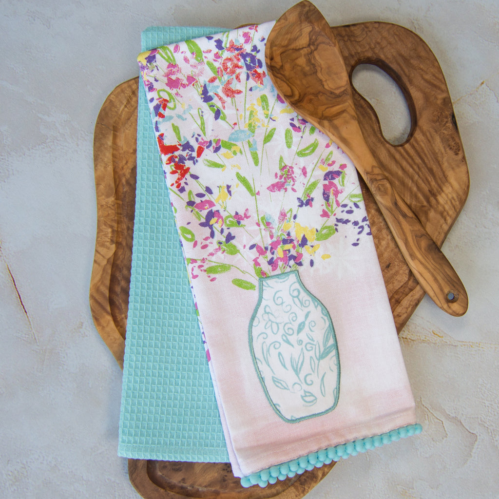 Tea Towel Set of 2 - Floral Vase – CoCo B. Kitchen & Home