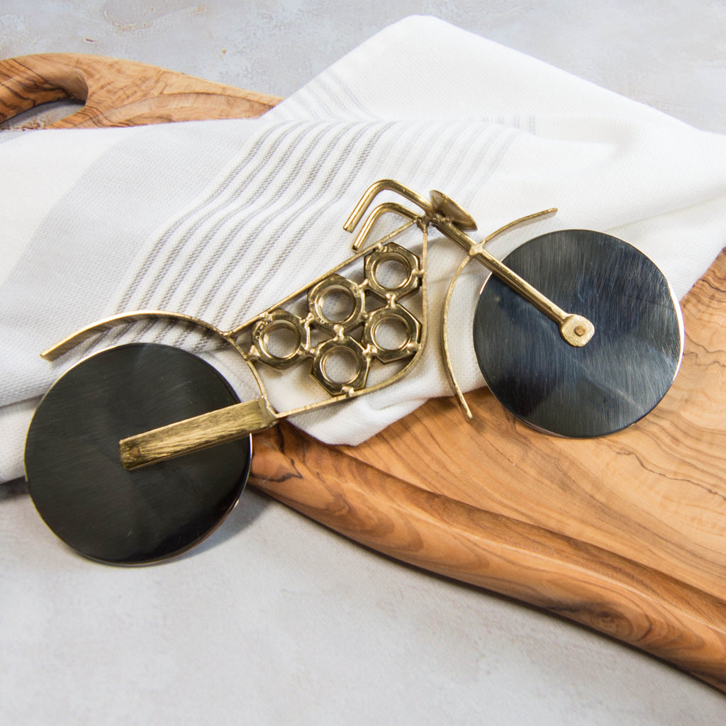 Handmade Artisan Motorcycle Pizza Cutter – CoCo B. Kitchen & Home