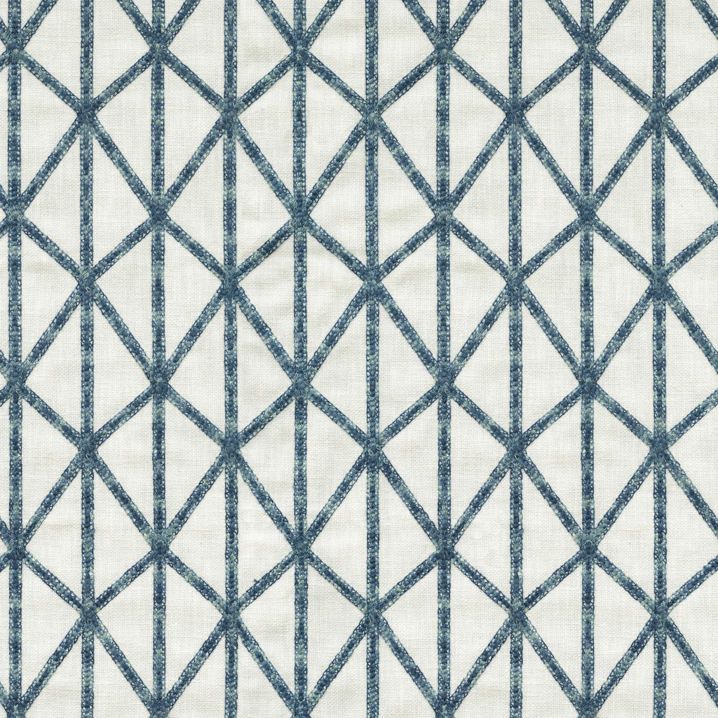 P/K Lifestyles Matrix Emb - Indigo 411820 Fabric Swatch – CoCo B ...