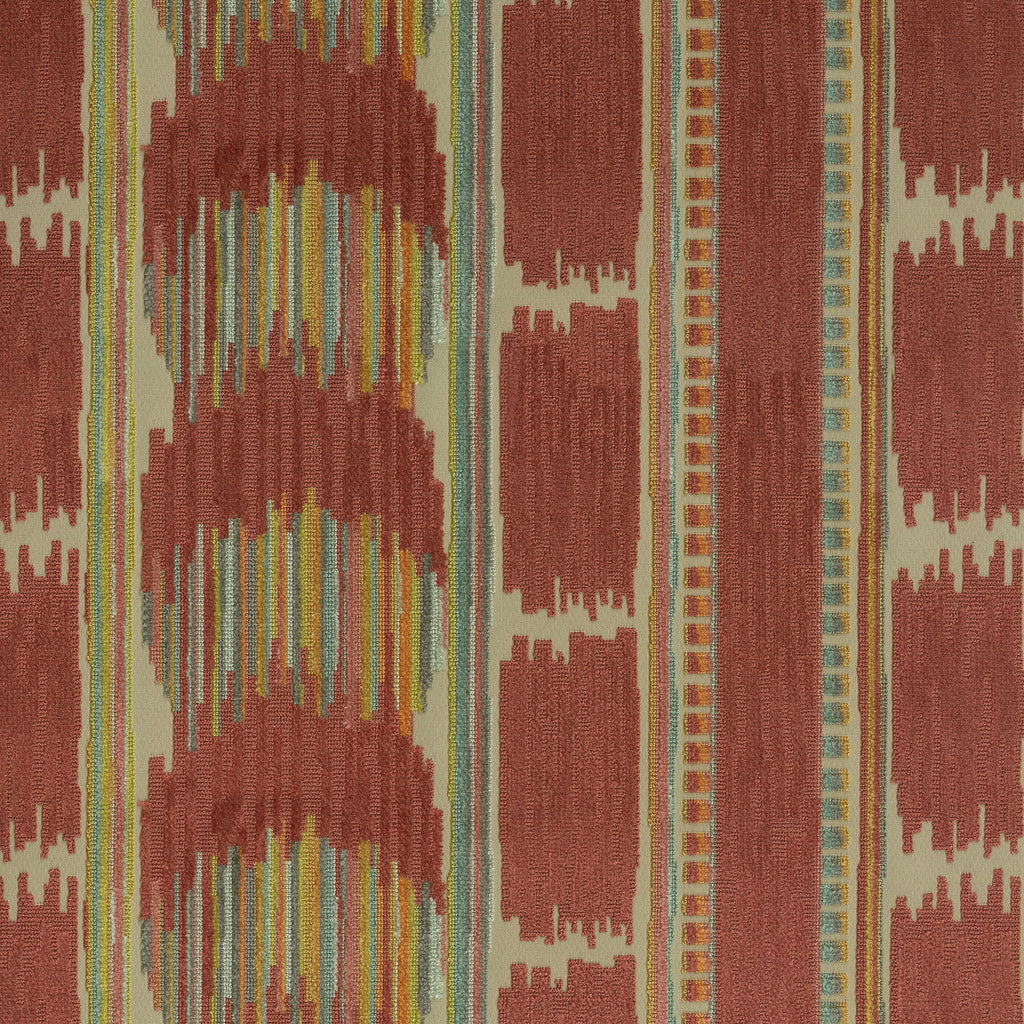 P/K Lifestyles Velvet Ikat - Carnival 411540 Fabric Swatch – CoCo B ...